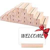 Amazon.com: WXJ13 20PCS Wood Place Card Holders Wood Table Number ...