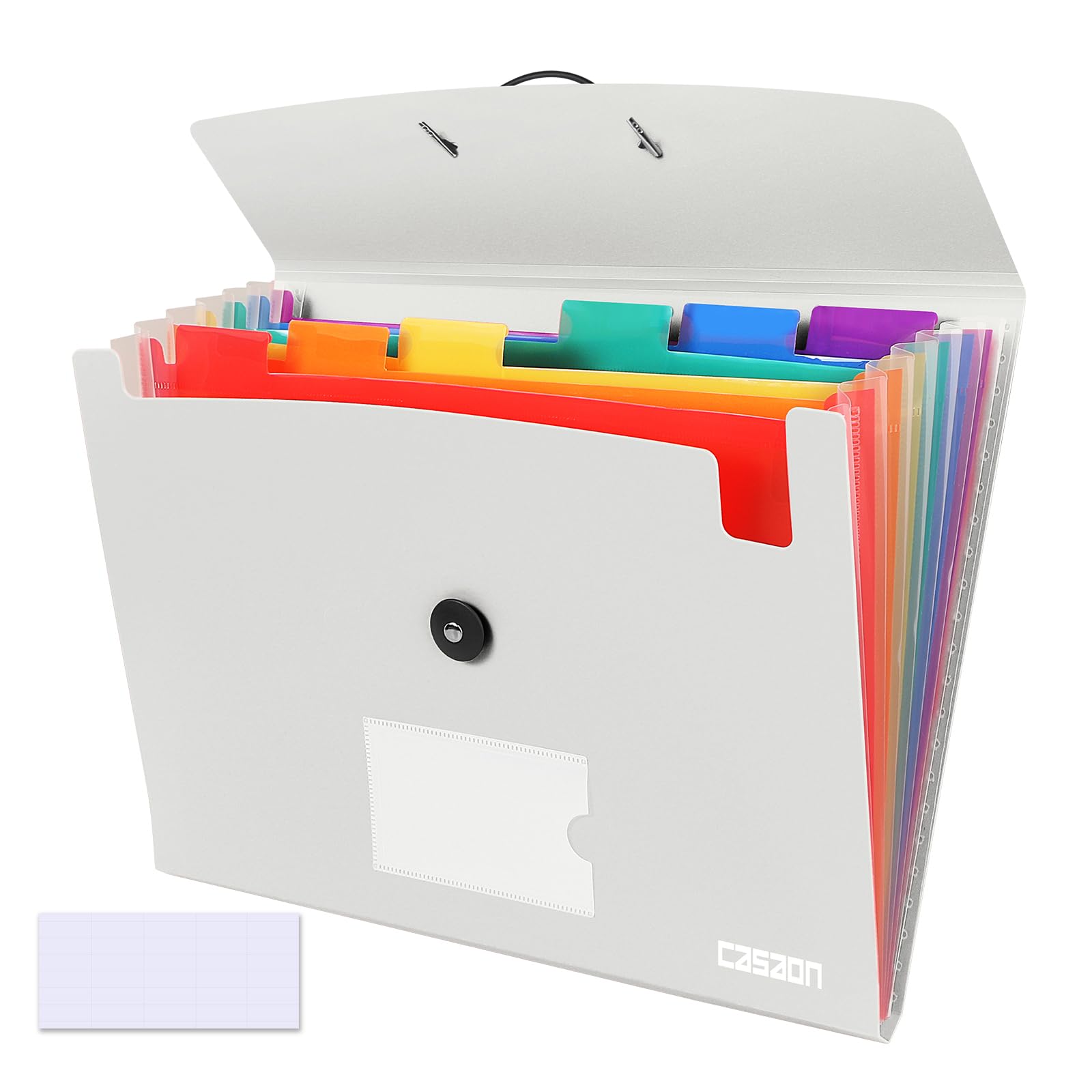 7 Pocket Accordian File Folders, Expanding File Folder A4 Letter Size ...