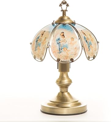 OK Lighting OK-603AB-CA3 14.25-Inch Touch Lamp with Cat Theme, Antique ...