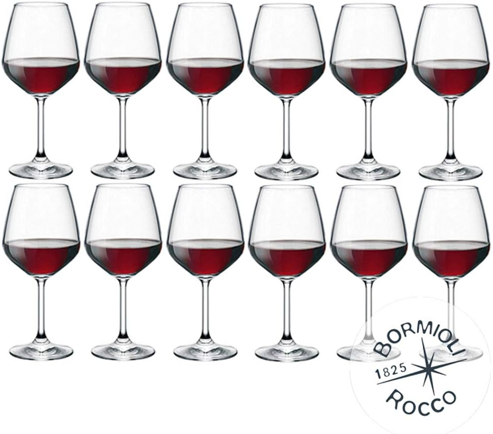 Bormioli Rocco - Set of 12 red wine glasses. Model: DiVino 53 ...