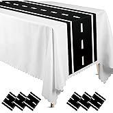 Amazon.com: Preboun 6 Pcs Plastic Checkered Table Runner 14 x 108 Inch ...