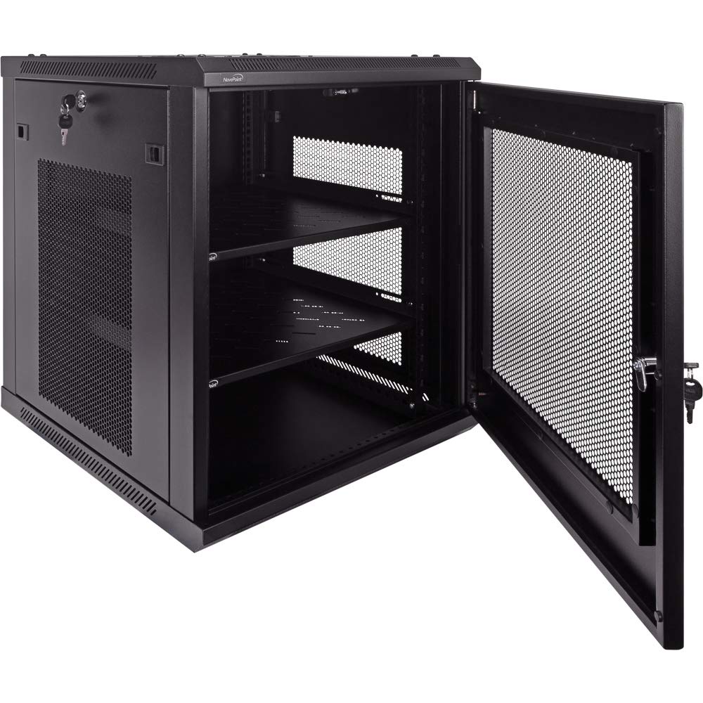 NavePoint 12U Deluxe IT Wallmount Cabinet Enclosure 19-Inch Server ...