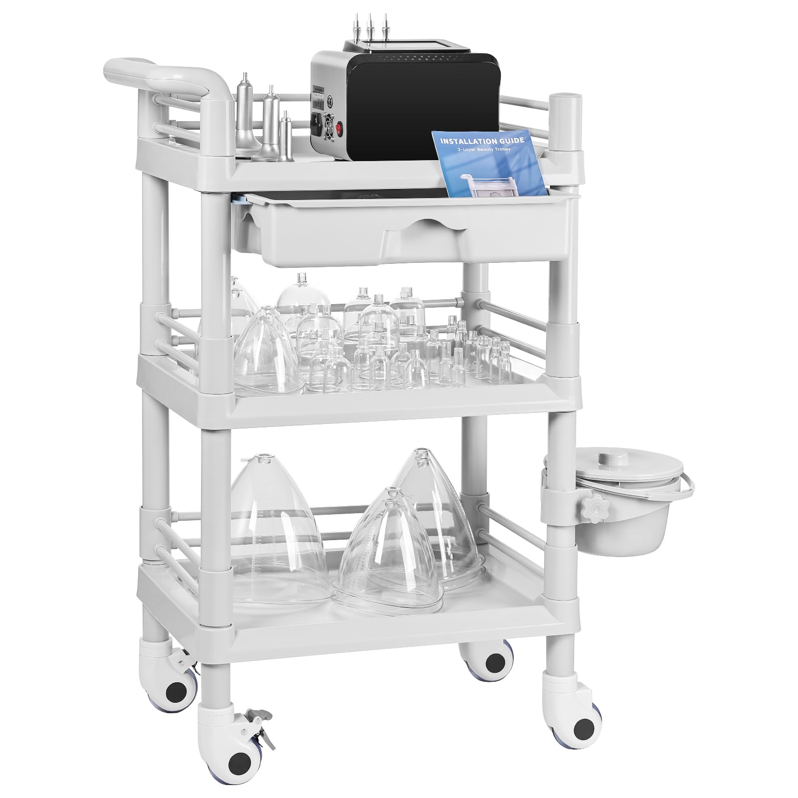 Mua Meifuly Beauty Trolley Cart with Wheels, Vacuum Therapy Machine ...