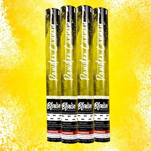 BLAISE PYRO & PARTY 4 Pack Powder Cannons, Biodegradable and Water ...