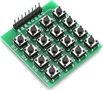 IDUINO 4x4 Matrix 16 Keypad Keyboard Module 16 Button Mcu : Amazon.in ...