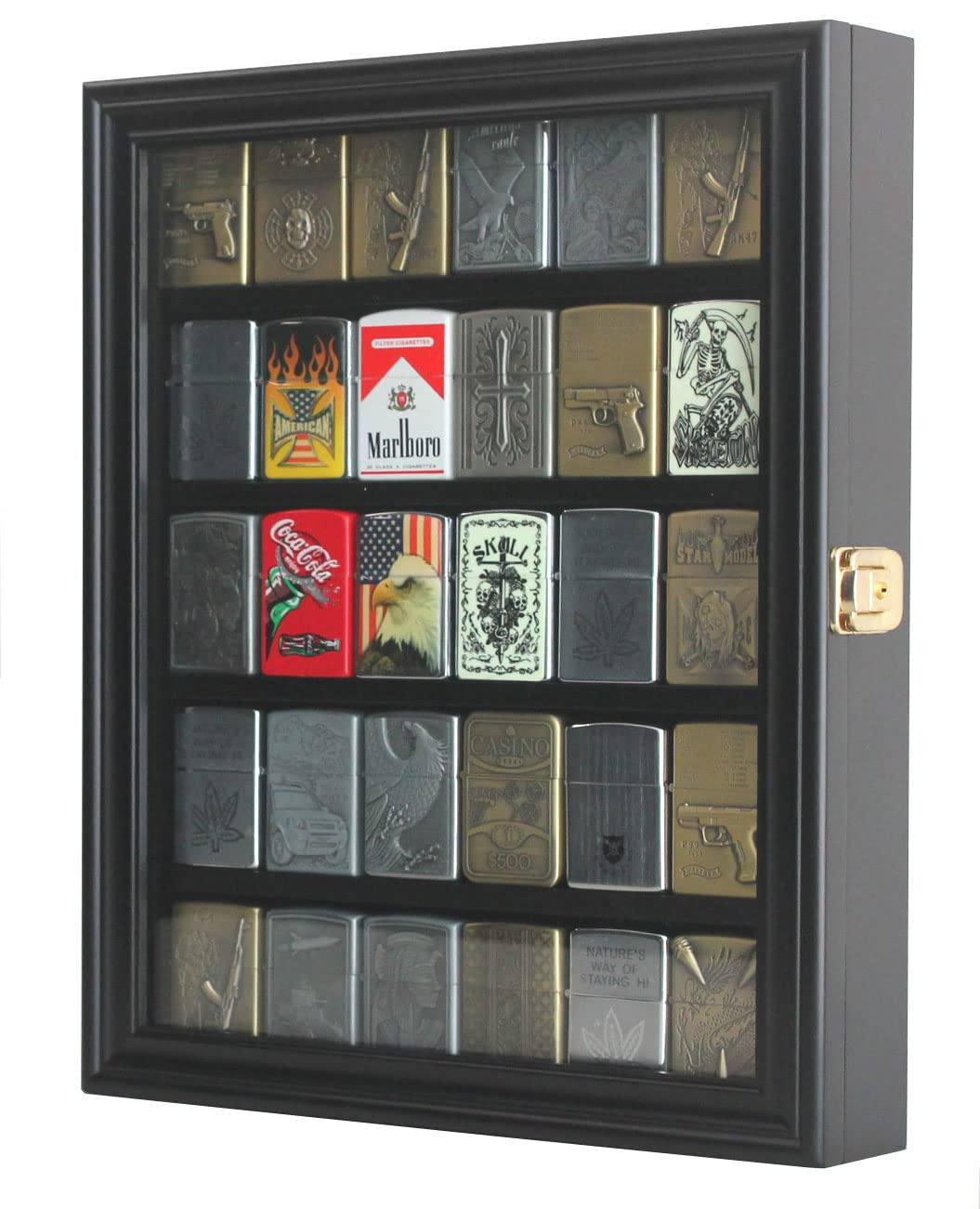 Lighters Display Case Wall Showcase Cabinet for Military Sport ...