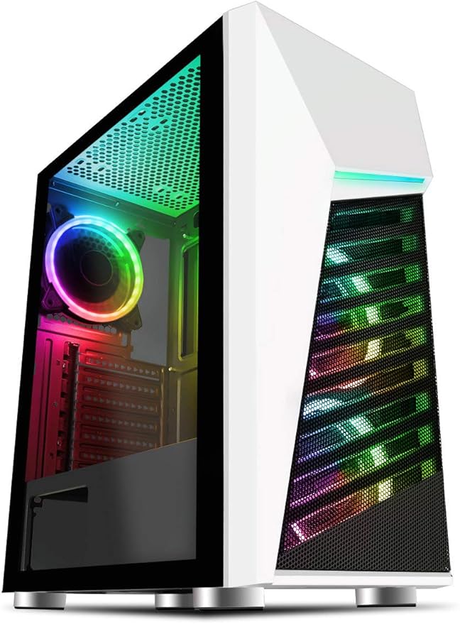 CiT Alpha ARGB PC Gaming Case, ATX, 3 Pin AURA Sync, 3 x GameMax ...