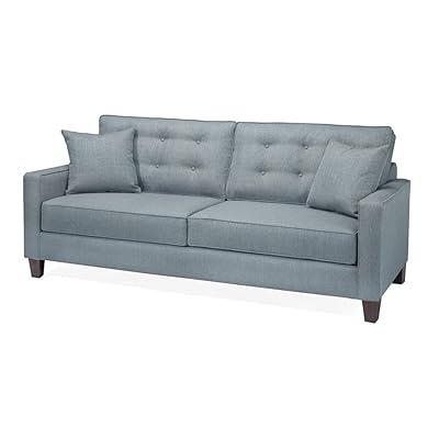 Amazon.com: Iconic Home Clark Modern Contemporary Navy Blue Velvet ...