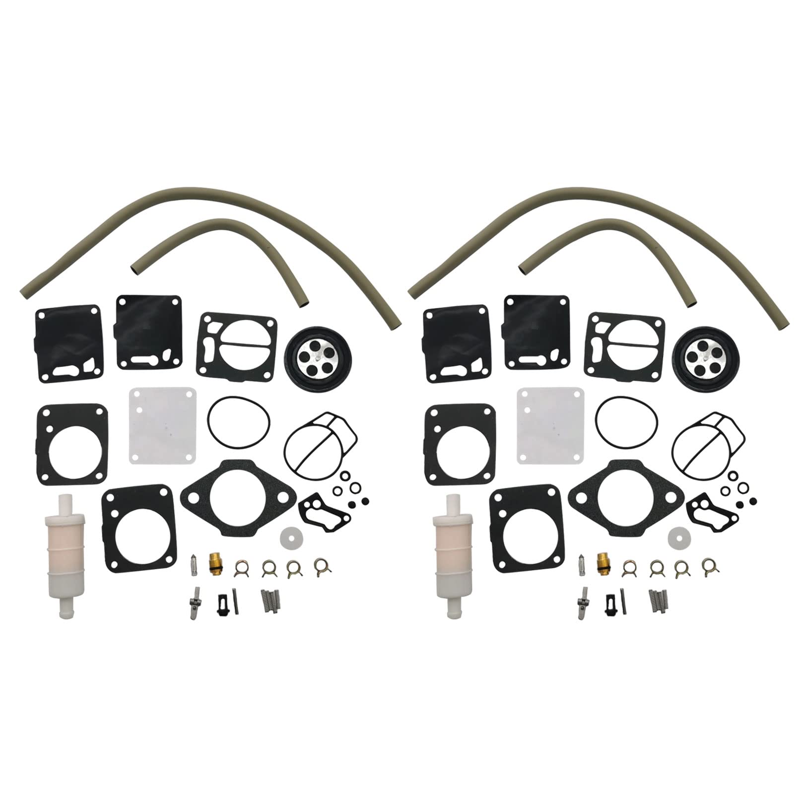 Trucktok Dual Carb Carburetor Repair Kit Replacement for Sea Doo GS GTS ...