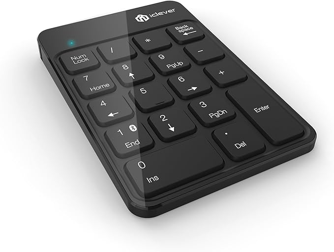 Amazon.com: iClever 18-Key Wireless Numeric keypad Bluetooth Numeric ...