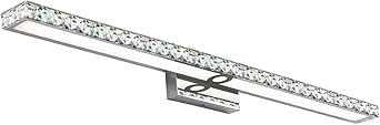 SOLFART Dimmable Crystal 40 Inches Long Bathroom Vanity Lights Fixtures ...