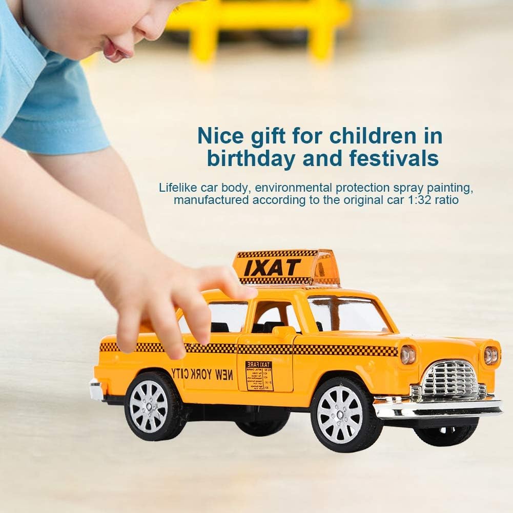 Zerodis NYC Taxi in Yellow Cab Model,1:32 Alloy Die-cast Vintage New ...