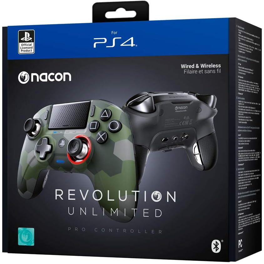 Nacon Mando PS4 Revolution Unlimited Pro Controller Camuflaje Verde ...