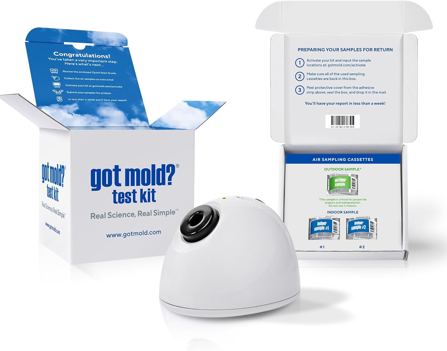 Mua Professional Quality Mold Test Kit | Air Sampling w/Reusable BioVac ...