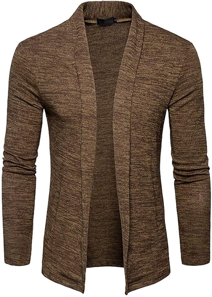 Cárdigan Liviano De Color Sólido Cárdigan Sudadera Suelta Hombres para ...