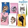 Amazon.com: Cat Gift Bags Kitten Paper Goodie Candy Treat Bags for Kids ...