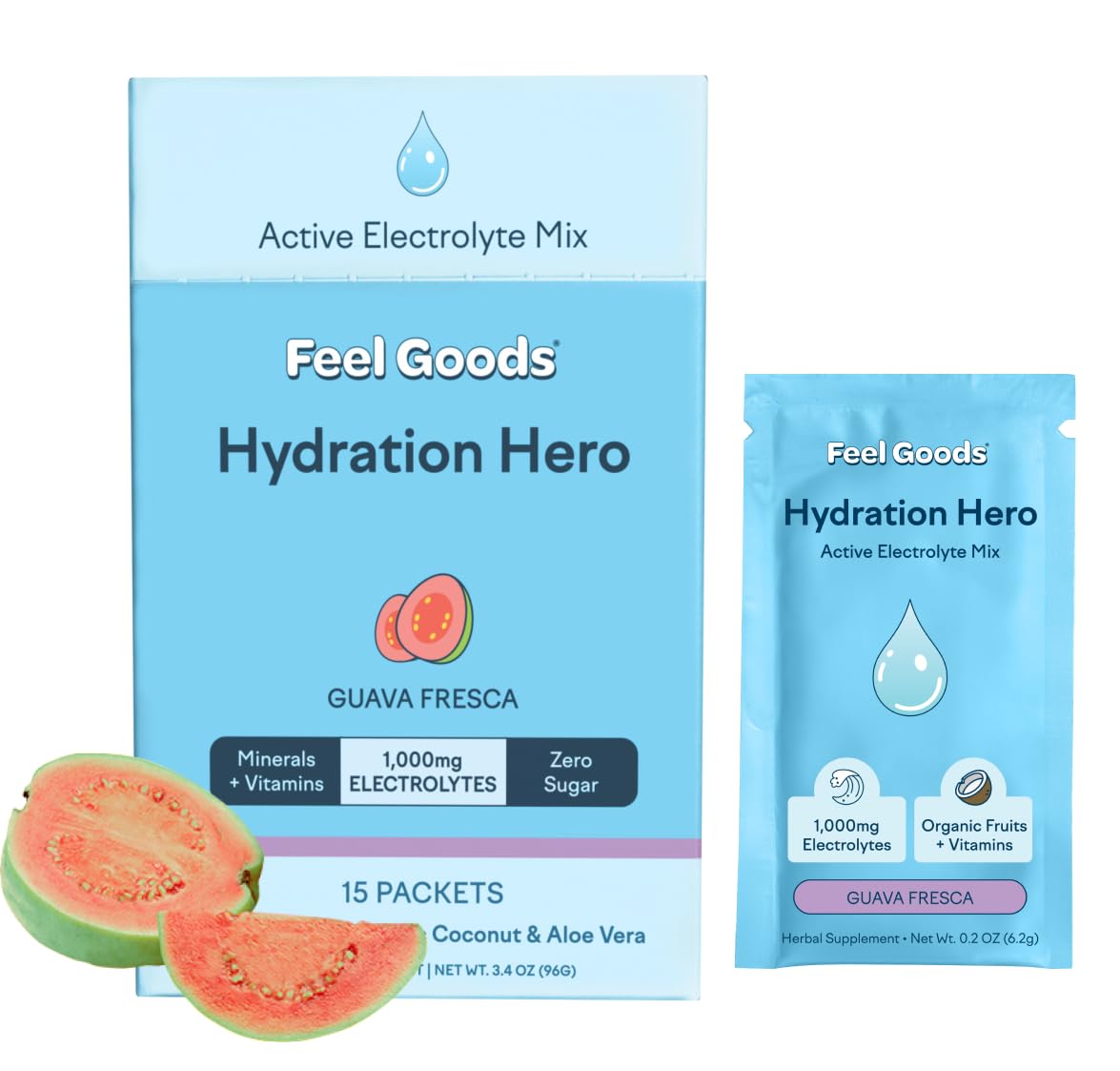 Mua Feel Goods Hydration Hero, 1,000mg Electrolytes Powder, Sugar Free ...