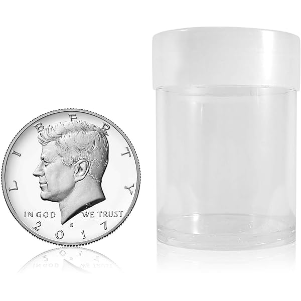 Coin Tubes BCW Quarter Coin Storage Tubes - 10 Pack Clear Plastic ...
