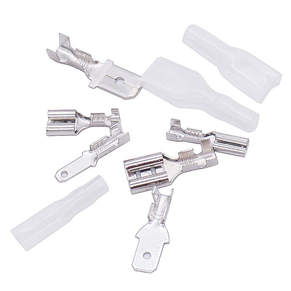 Twidec/270Pcs Assortment Kit Quick Splice Male and Female Wire Spade 2. ...