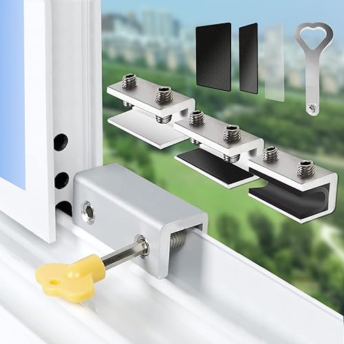 Tahikem 4 Sets Sliding Window Locks, Security Window Double Lock with ...