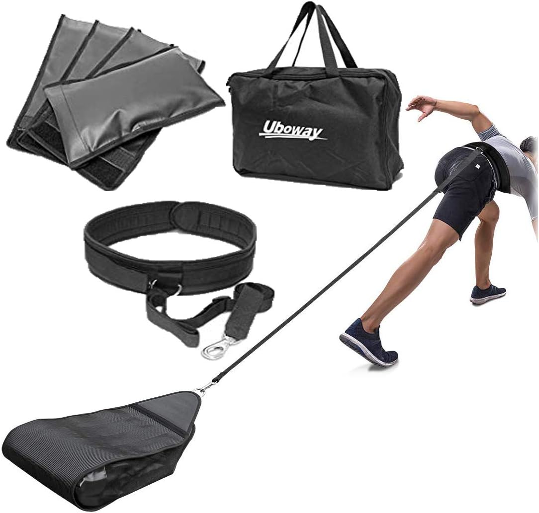 UBOWAY Fitness Harness Sled – Weight Resistance Workout Training Sled ...