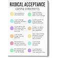 Amazon.com: OTINGQD Radical Acceptance Canvas Wall Art,Inspirational ...