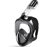 Amazon.com : PRODIGY Full Face Snorkel Mask Adult Kids – 180° Panoramic ...