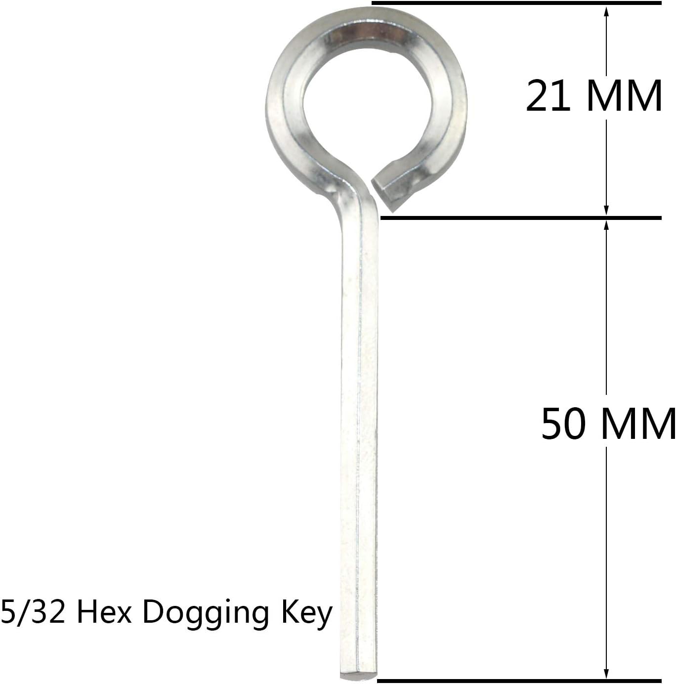 Hex Keys Crash Bar 5/32 Hex Dogging Key with Full Loop Panic Bar 20 ...