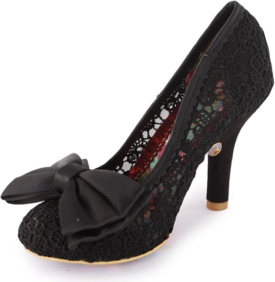 Irregular Choice Women's Mal E Bow Court Shoes Black Size: 9 UK: Amazon ...