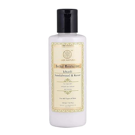 Khadi Natural Sandalwood And Kesar Moisturizer, 210ml: Amazon.in: Beauty