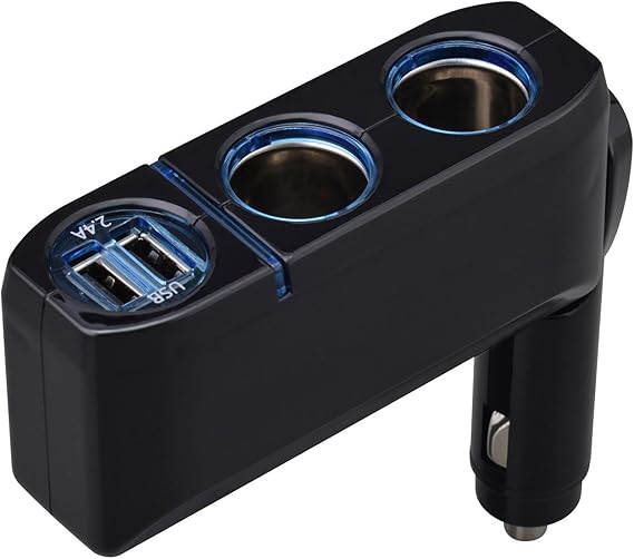 Amazon | セイワ(SEIWA) シガーソケット増設分配器 シガーソケット2連+2USB F276 ダイレクトソケット 最大72W/USB2.4A | 車＆バイク | 車＆バイク