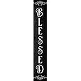 Amazon.com: Houseuse Blessed Sign for Front Porch Standing Wooden Front ...