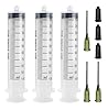 3 Pack 100ml Syringes with 14G 1.0'' Blunt Tip Needles and Storage Caps ...