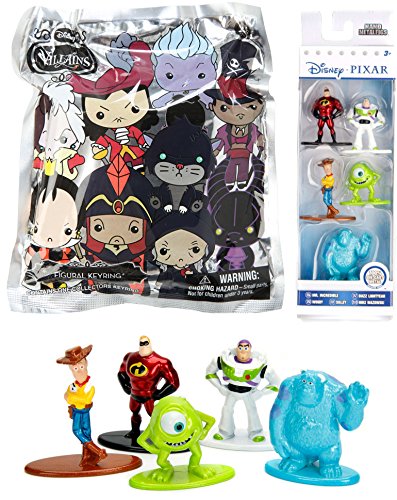 Buy Disney Pixar Collection Mini Metal Figures & Villains 3D Blind Bag ...