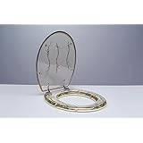 ADOB WC Sitz Klobrille transparent mit Fischen aus Polyresin, 41341 ...
