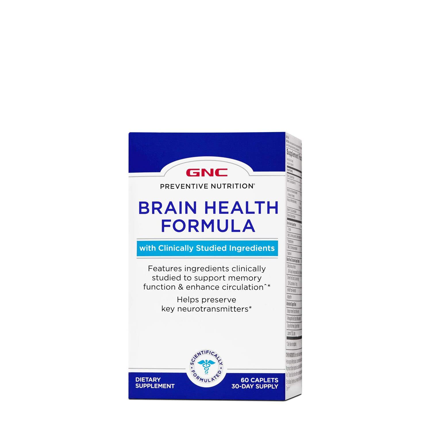 Mua GNC Preventive Nutrition Brain Health Formula, 60 Caplets, Supports ...