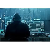 Amazon.com: Computer Hacker on Binary Code Background Cool Wall Decor ...