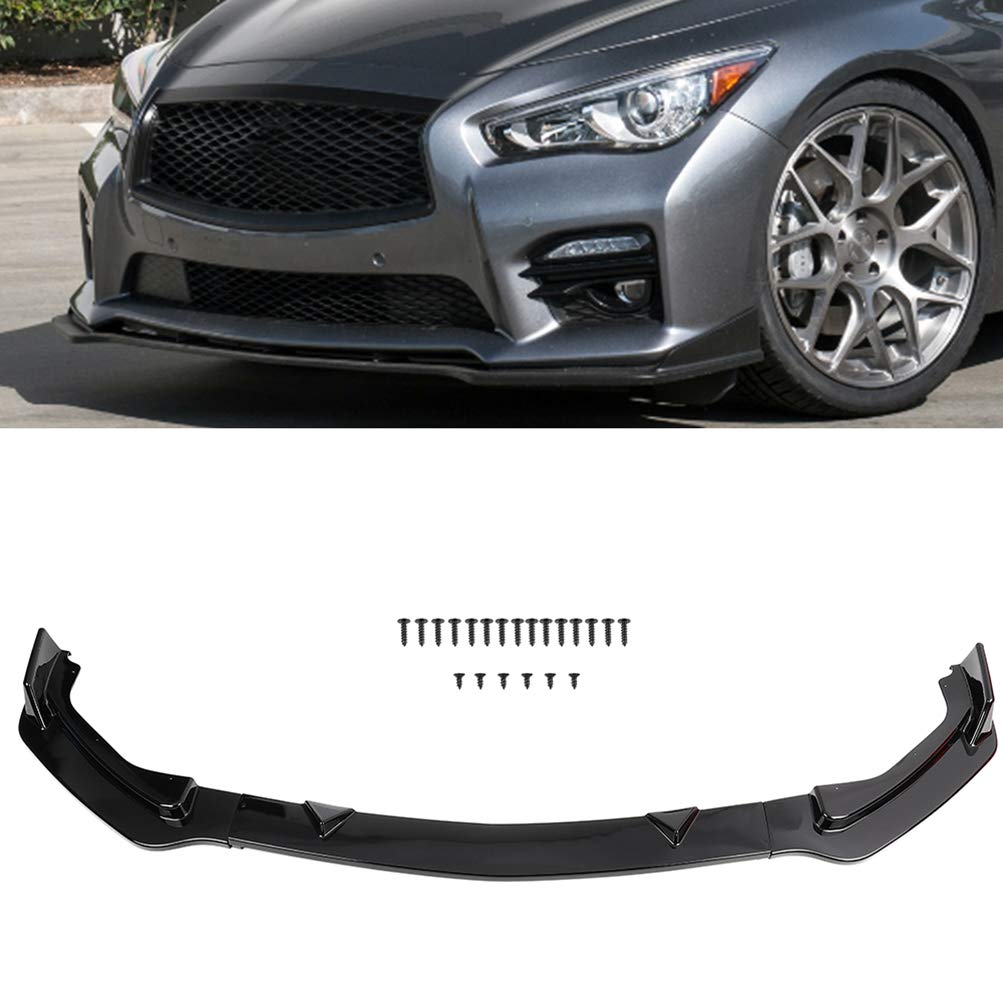 ECCPP 3pcs Front Bumper Lip Splitter fit for compatible with 2014-2017 ...