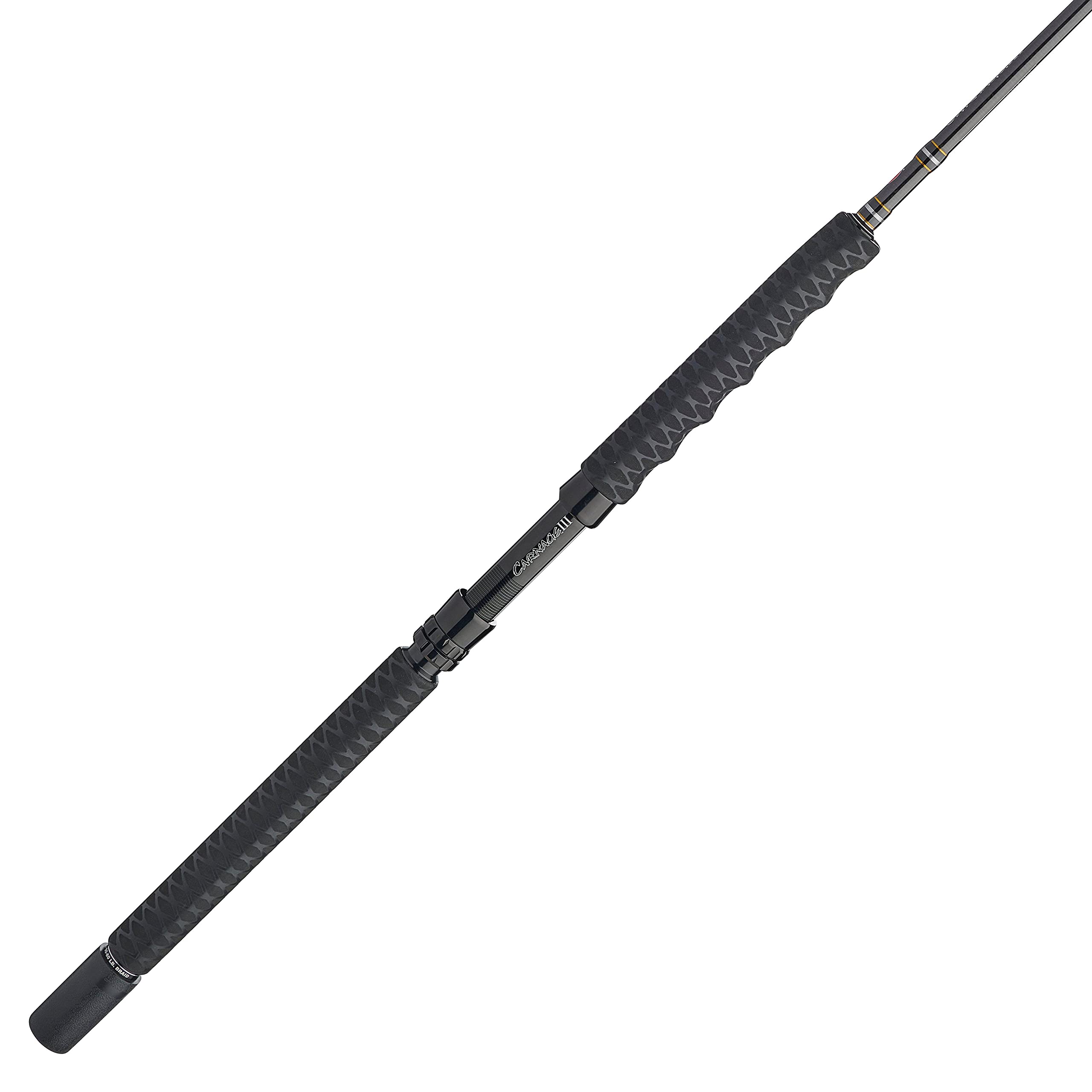 PENN Carnage III Boat Conventional Fishing Rod, Silver/Black/Gold, 6'6 ...