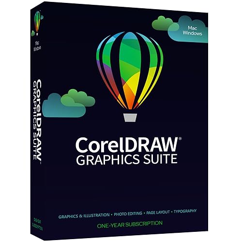 [OLD VERSION] CorelDRAW Graphics Suite | 1 Year Subscription [PC Disc ...