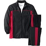 Amazon.com: KingSize Men's Big & Tall Colorblock Velour Tracksuit: Clothing