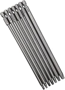 Wolfride Square Head Bits 7PCS Square Head Screwdriver Bits 1/4 Inch ...