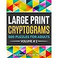 Large Print Cryptograms: 500 Puzzles for Adults - Volume 3 (Large Print ...