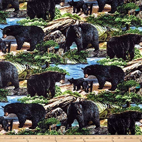 Compare Price: black bear fabric - on StatementsLtd.com