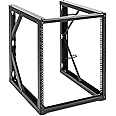 Amazon.com: NavePoint 12U Open Frame Wall Mount Server Rack for 19 ...
