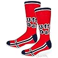 Amazon.com: Accoutrements Uff Da! Knee High Socks,Red,One Size ...