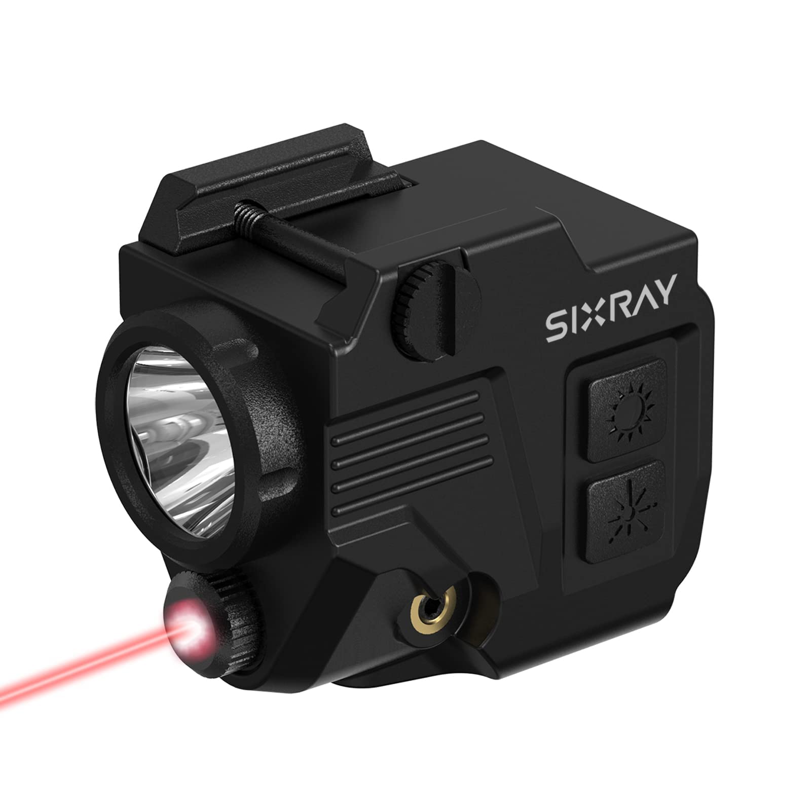 Sixray Light Red Laser Sight Gun Light 420 Lumens LED Picatinny Weaver ...