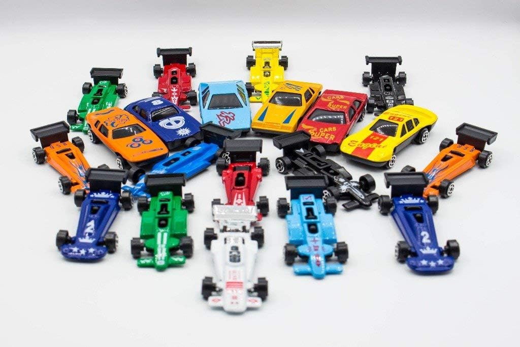 36 PC DIE CAST CAR MODEL SET F1 CONVERTIBLE RACING CARS KIDS TOY PLAY