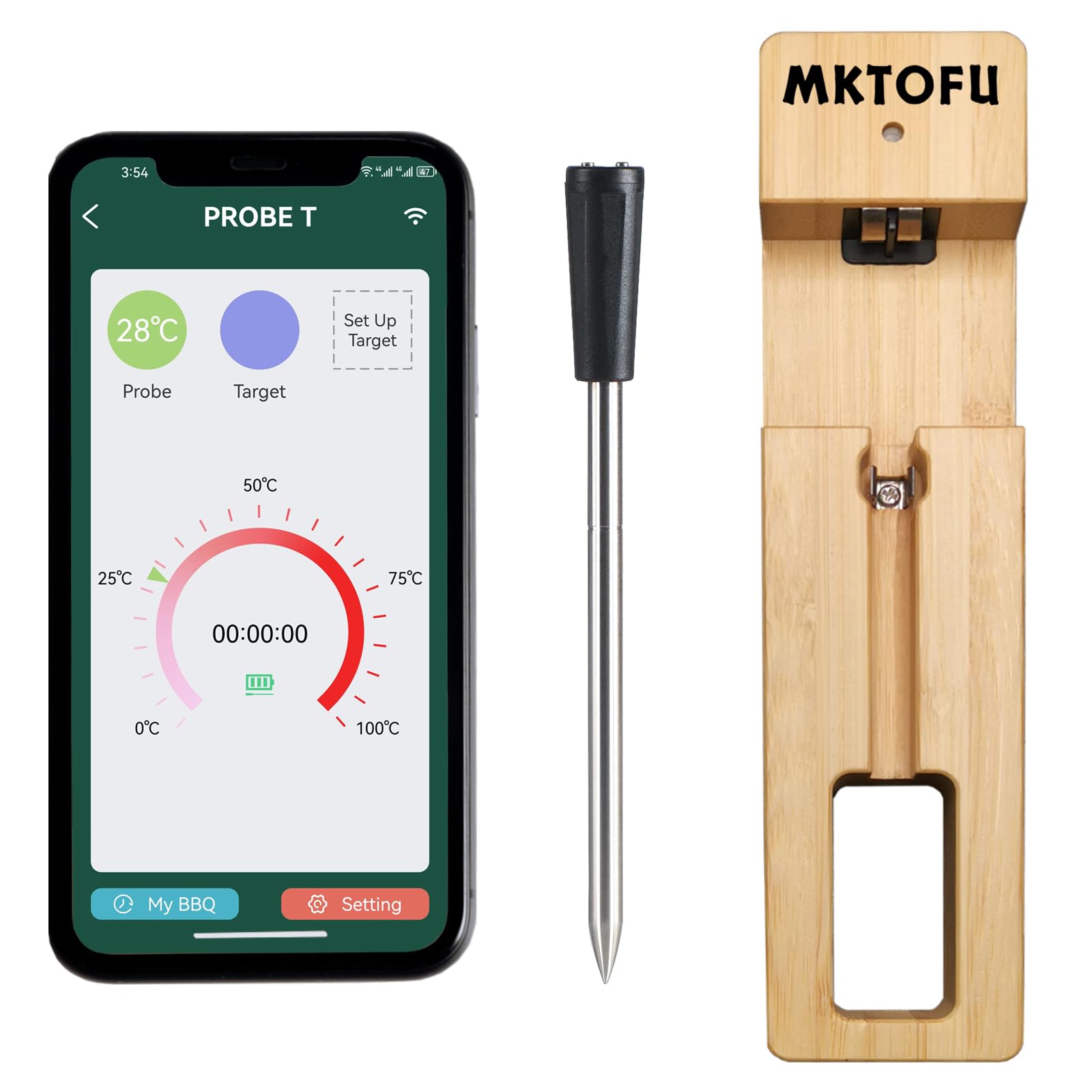 Mua Bluetooth Meat Thermometer Wireless, Smart Meat Thermometer, WiFi ...