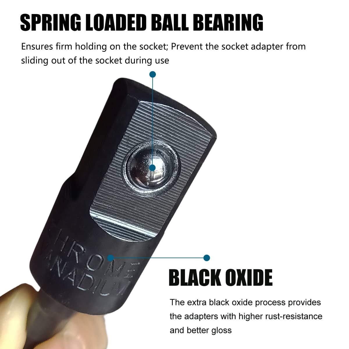 Mua Hymnorq 3PC Wobble Socket Adapters, 360 Degree Rotatable Universal ...